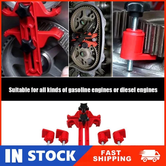 TIMING GEAR CLAMP Set Camshaft Sprocket Locking Tool for Single Dual ...