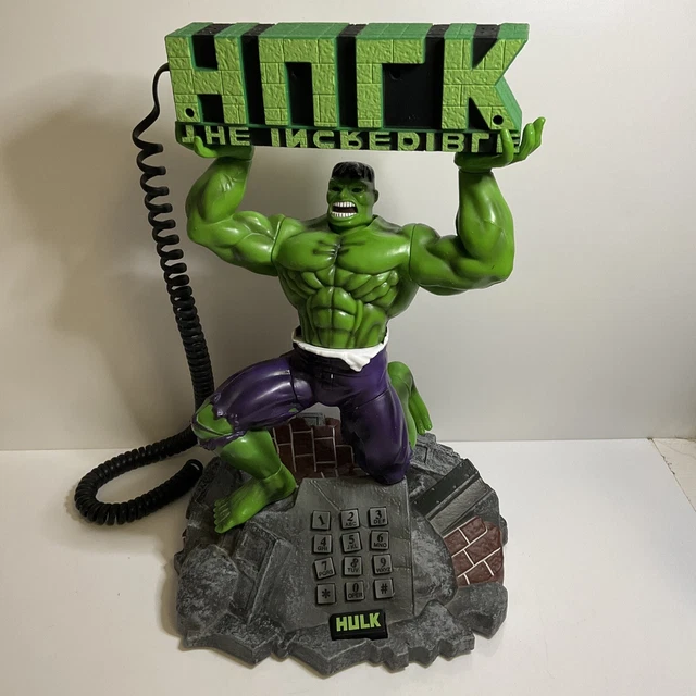 VINTAGE MARVEL SUPER Heroes Incredible Hulk Talking Telephone Way Out ...
