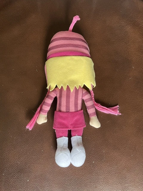DESPICABLE ME PLUSH Edith Doll Toy Factory 14” Stuffed Blonde Hair Pink ...