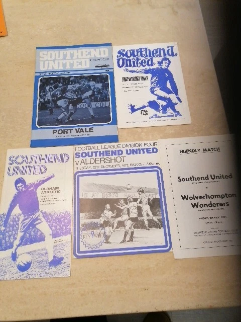 SOUTHEND UNITED FOOTBALL programmes £2.27 - PicClick UK