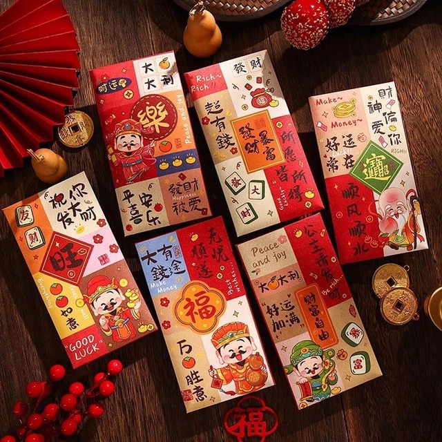2025 YEAR OF the Snake Red Packet Fortune God of Wealth New Year New G2 ...