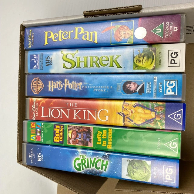 KIDS VHS DISNEY Movies Video Lion King Shrek Peter Pan Lot £18.31 ...