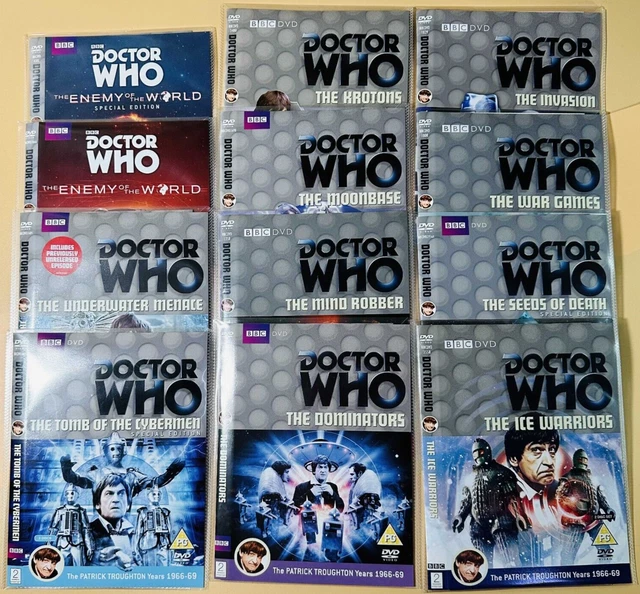 DOCTOR WHO CLASSIC DVD - Patrick Troughton Years (Discs & Artwork ONLY ...