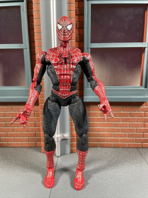 TOBY MCGUIRE SUPER Poseable Spider-Man Movie Action 6” Figure Marvel ...