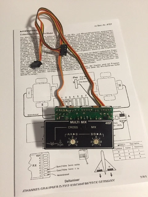 GRAUPNER MULTI MIX Modul Nr 4157 Rarität Fm 6014 4014 D14 Cross Sammler ...