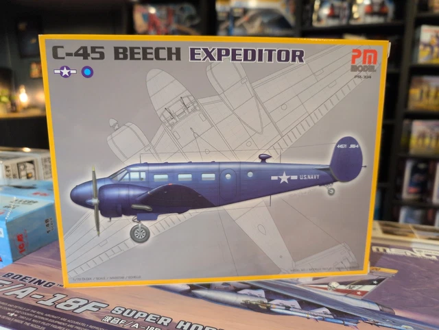 1/72 PM MODEL - USAAF Beechcraft C-45 Expeditor Trainer Aircraft £7.49 - PicClick UK