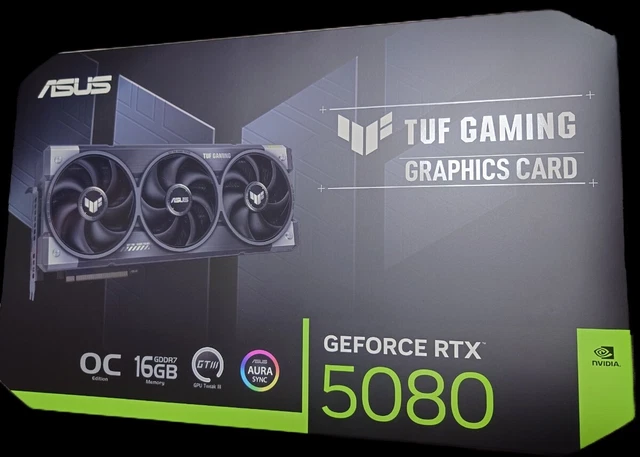 ASUS NVIDIA GEFORCE Rtx 5080 Video Card Tuf-Rtx5080-O16G-Gaming ...