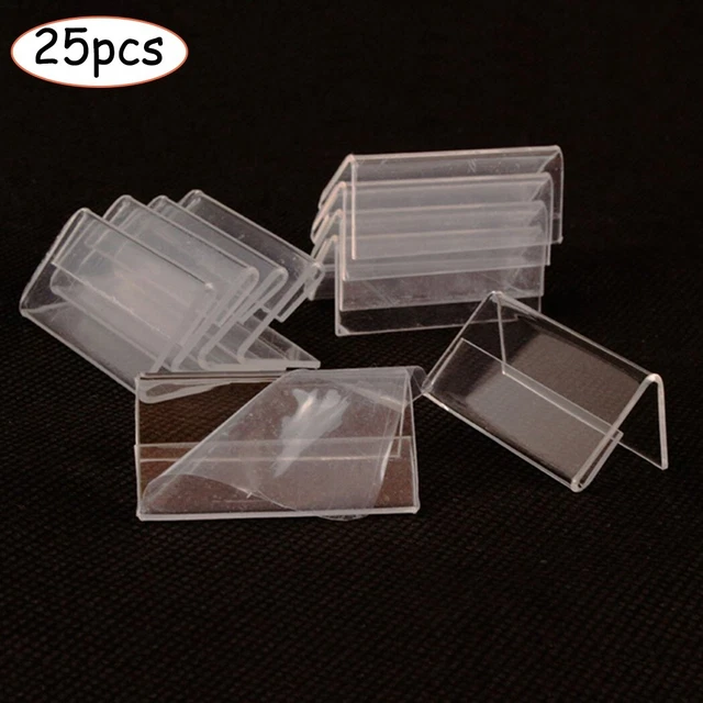 MINI SUPPORT ACRYLIQUE transparent pour écran 25 étiquettes de prix 20 ...