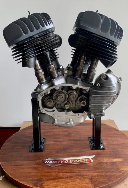 HARLEY DAVIDSON 1942 WLA, Flathead, Engine, Motor, Bar Display, Beer ...