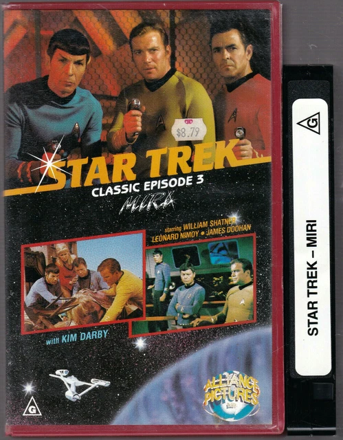 RARE VHS VIDEO Tape Big Box STAR TREK Classic Episode 3 Miri Ex-Rental ...