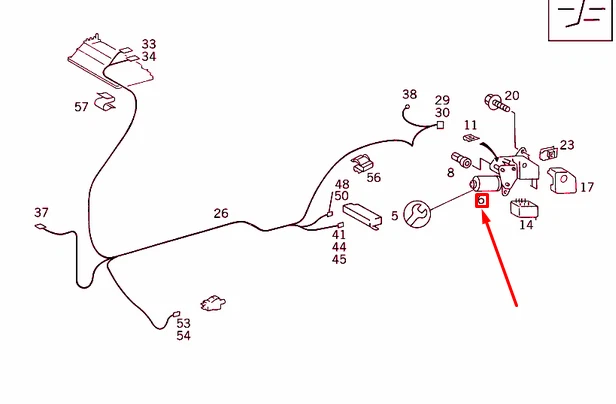 MB E W124 Électrique Coulissante Toit Moteur Réparation Kit A0018201307 ...