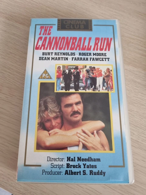 THE CANNONBALL RUN VHS - 1980 (Burt Reynolds, Roger Moore, Dean Martin ...