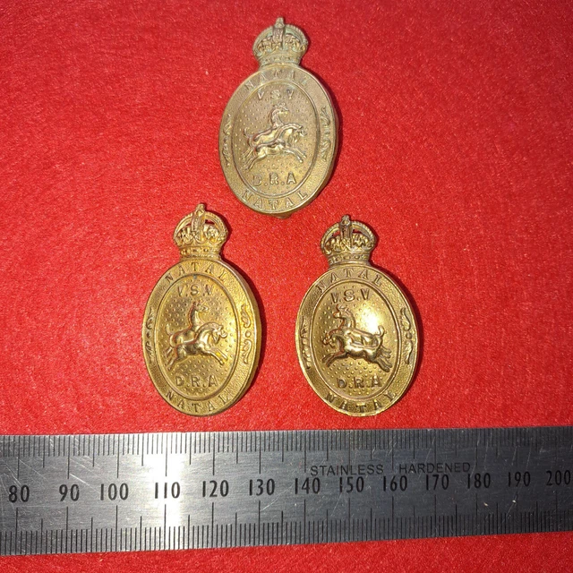 SOUTH AFRICAN NATAL Defence Rifle Association Brass Cap & Matching ...