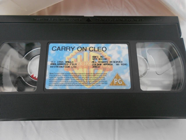 WARNER HOME VIDEO carry on Cleo (pg) vhs tape used £4.25 - PicClick UK