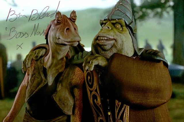 BRIAN BLESSED SIGNED 6x4 Photo Star Wars Boss Nass Flash Gordon ...