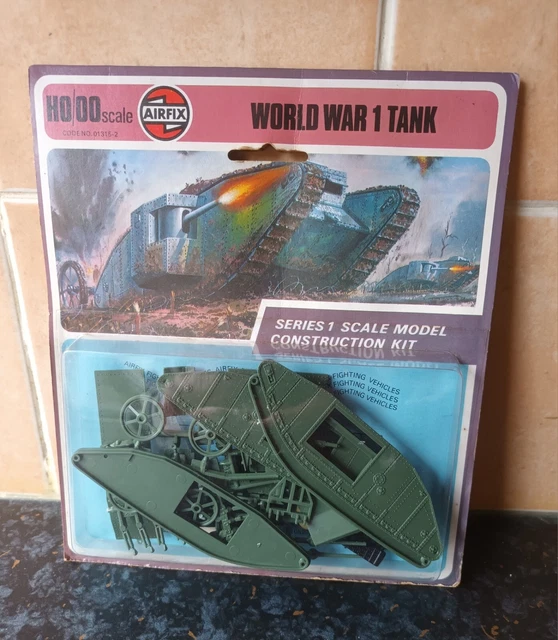 AIRFIX HO/OO SCALE World War 1 Tank. Vintage 1973 Model Kit complete ...