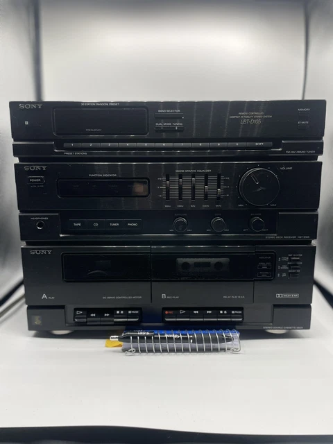 VINTAGE SONY LBT-D105 , HST-D105 Stereo System TESTED WORKS $29.00 ...