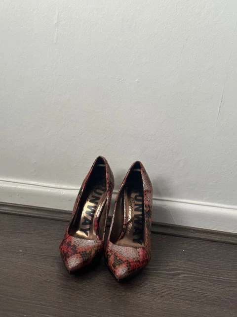 Ladies Leopard Skin Print High Heel Stilettos Size 5uk 38eu £25 00