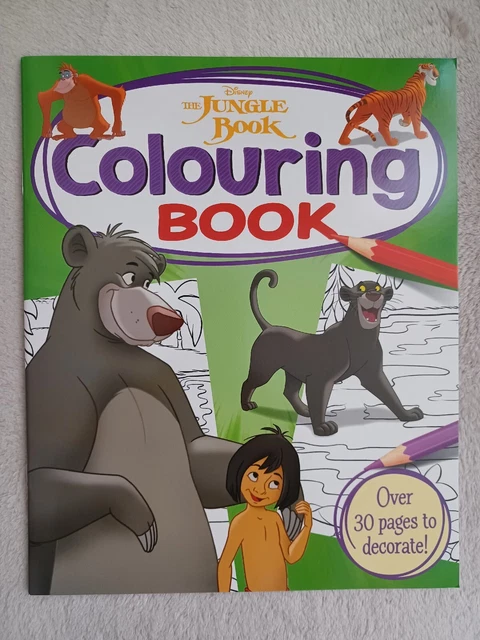 Disney The Jungle Book Colouring Book Mowgli Baloo Bagheera Brand New