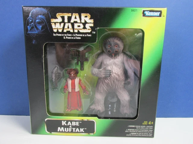 FIGURINE ARTICULÉE STAR wars KABE & MUFTAK POWER OF THE FORCE ...