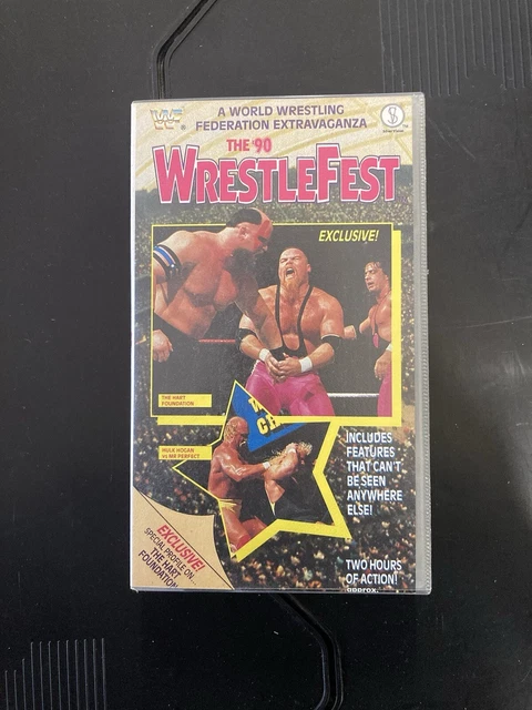 *RARE AF* WWF Wrestlefest 90 VHS WWE Hart Foundation Hulk Johan Ultimate Warrior £11.11 ...