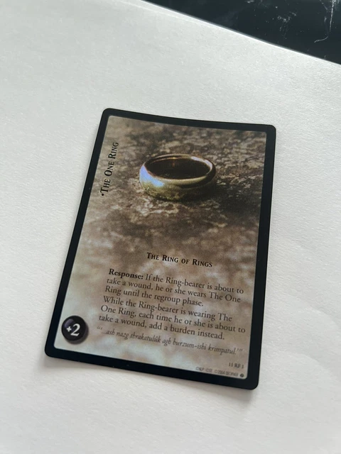 LORD OF THE Rings Trading Card Game Shadows Set 11 RF1 Foil The Ring Of ...