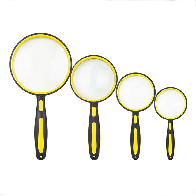 PORTABLE 5X/6X/8X/10X MAGNIFYING Glass Hand Held Magnifier Zoomer Loupe ...