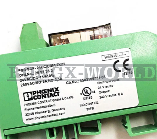 UN RELAIS DE puissance 5A 250 VAC contact Phoenix d'occasion PSR-SCF ...