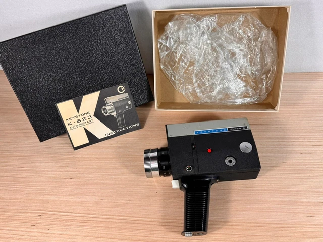 VINTAGE KEYSTONE ELECTRIC Super 8 with Reflex Zoom K-623 Movie Camera ...