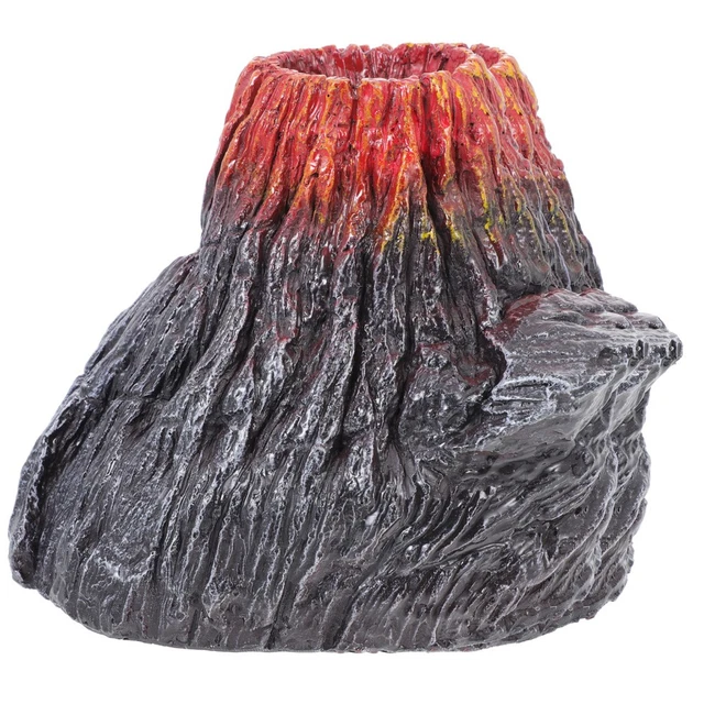 ARTIFICIAL VOLCANO AQUARIUM Decor Fake Volcano Fish Tank Landscaping ...