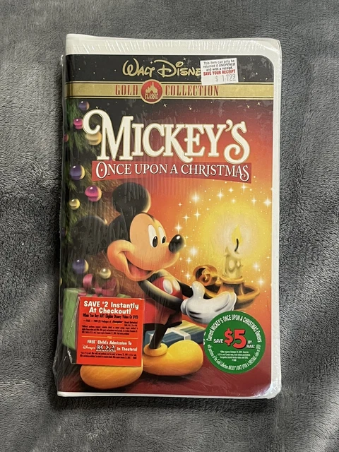 MICKEY’S ONCE UPON A Christmas Walt Disney VIDEO PREMIERE VHS Clamshell ...
