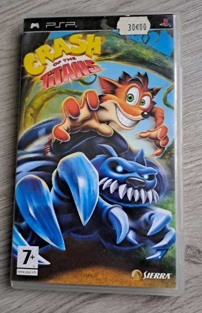JEUX PSP CRASH of the titans bandicoot playstation vintage retro gaming ...