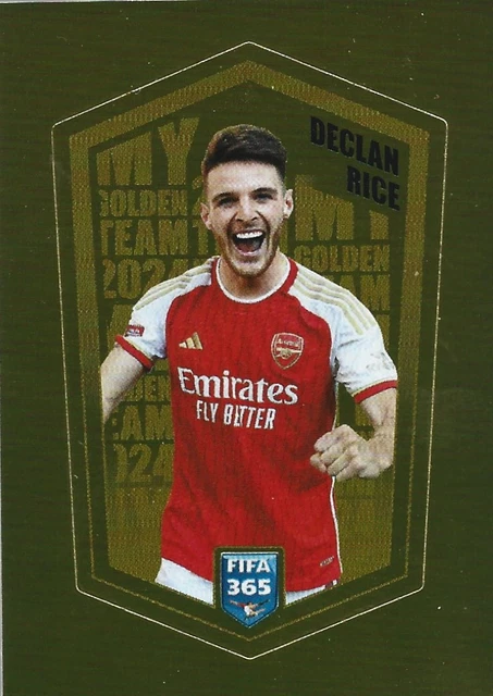 VIGNETTE PANINI FIFA 365 Declan Rice Arsenal My Golden Team 2024 N° Ric ...