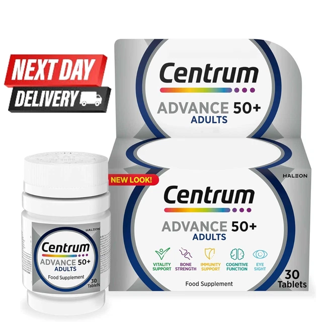 CENTRUM ADVANCE 50 Plus Multivitamin A-Zinc 30 Tablets £5.70 - PicClick UK