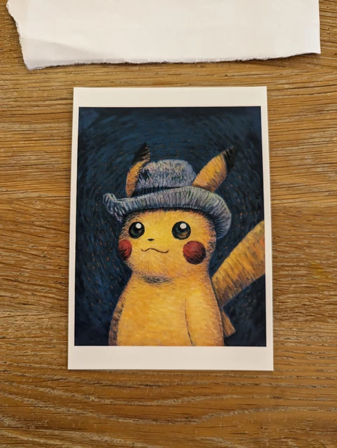 POKÉMON X VAN Gogh Museum [EXCLUSIVE] Pikachu with Grey Felt Hat ...