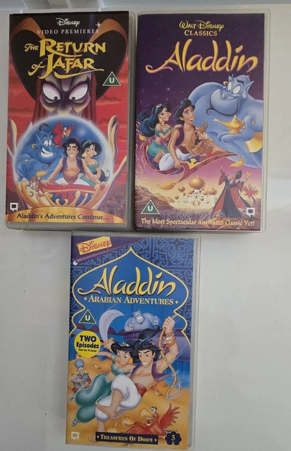 ALADDIN ARABIAN ADVENTURES Disney Classic Bundle VHS Video Tape Rare £ ...