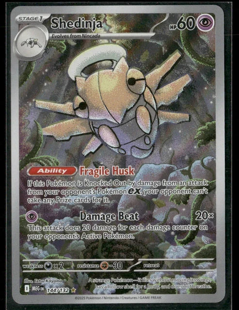 2025 POKEMON MEGA Evolution Shedinja #144/132 Illustration Rare £2.25 ...