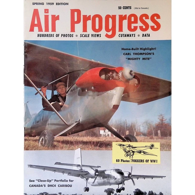 AIR PROGRESS MAGAZINE Spring 1959 Aircraft Specs Planes Cutaway ...