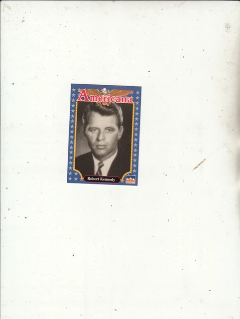 RARE-ROBERT KENNEDY-POLITICIAN-1992 AMERICANA Historic Card-[No 136 ...