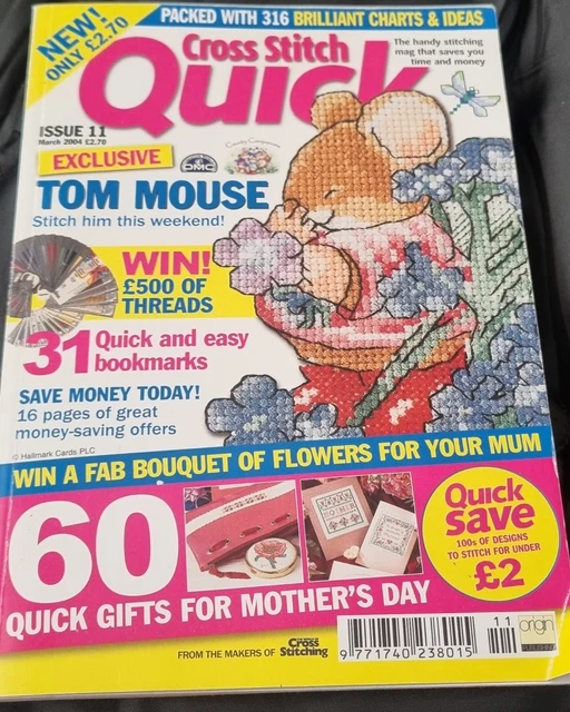 QUICK CROSS STITCH Magazine, Issue 11, March 2004 £7.43 - PicClick UK