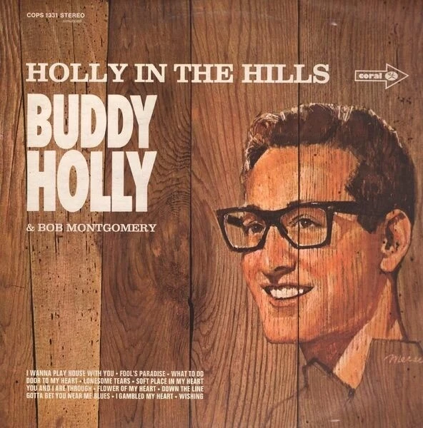 LP BUDDY HOLLY & Bob Montgomery Holly In the Hills BLUE LABELS NEAR ...