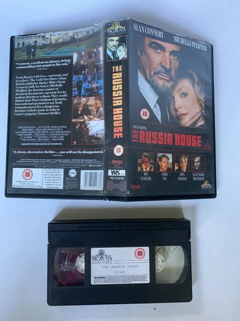 THE RUSSIA HOUSE Sean Connery Michelle Pfeifer RARE VHS Video Big Case ...