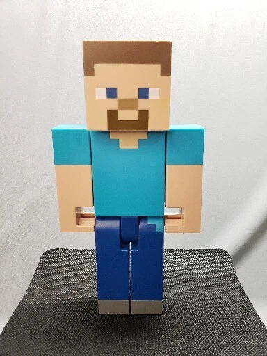 MINECRAFT STEVE LARGE Scale Action Figure 8.5" Poseable Collectable ...
