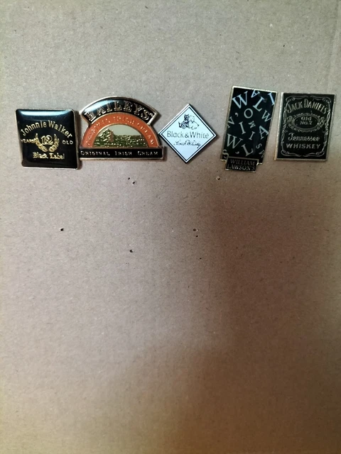 RARE LOT 5 Pin's Marque Whisky JACK DANIEL'S - WHISKY / WALKER Baileys ...