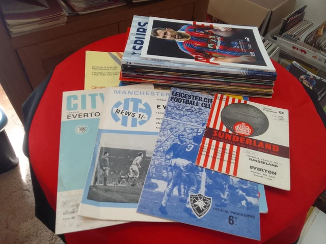 EVERTON X 23 Away Football Programmes (Bulk Lot 2) All Listed £9.98 ...