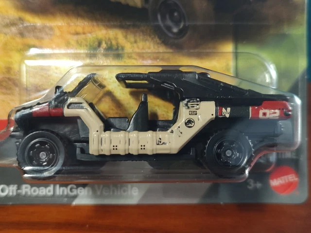 2025 MATCHBOX JURASSIC World Rebirth Off-Road InGen Vehicle BLACK ...