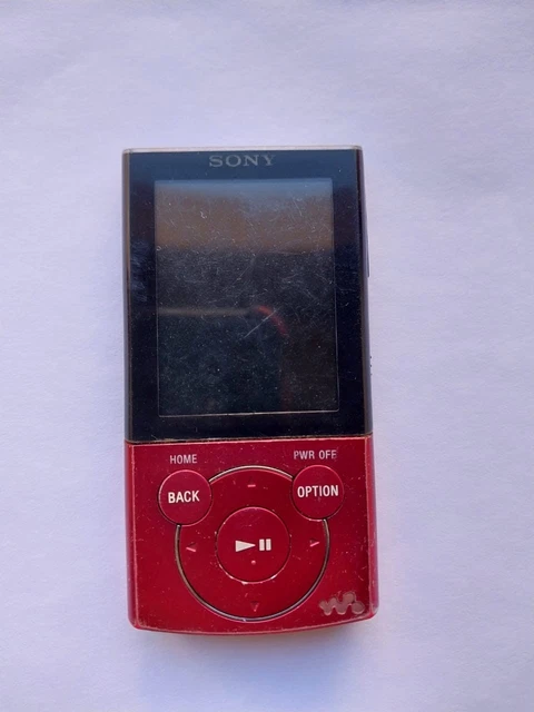 SONY WALKMAN NWZ-E436F Red Digital M SOLD AS IS for parts not working ...