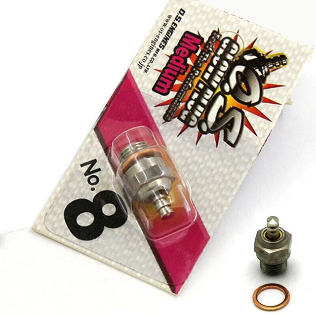 OS GLOW PLUG No.8 Standard Glow Plug Spark Medium For RC Car Truck ...