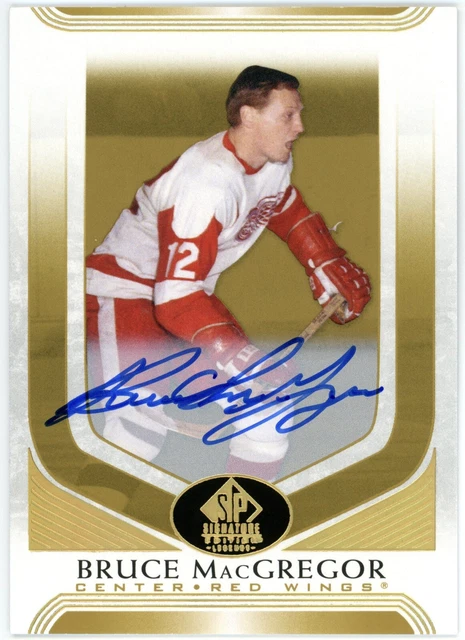 2020-21 UD SIGNATURE Edition Legends Bruce MacGregor Spectrum Gold Foil ...
