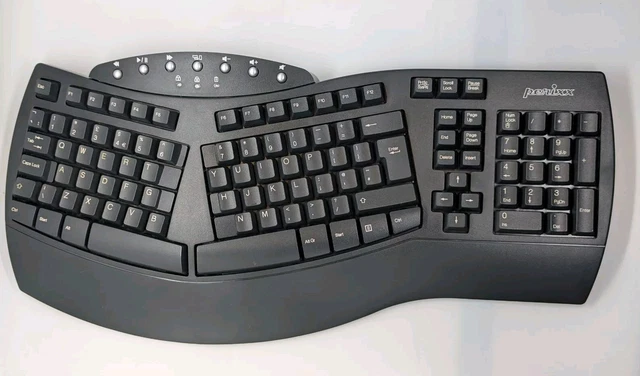 PERIXX PERIBOARD-612 WIRELESS Ergonomic Split Keyboard + Dual Mode 2.4G ...